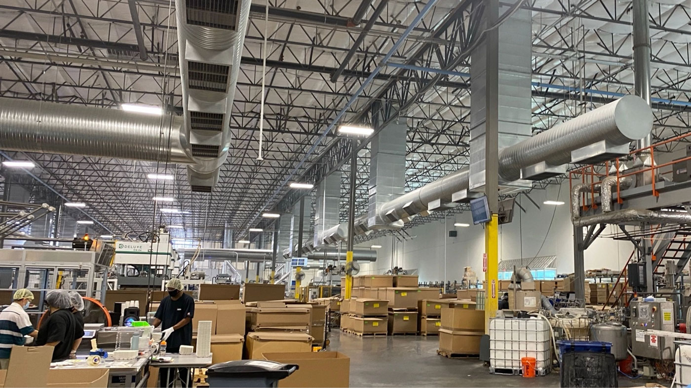 Footprint Manufacturing Facility | Custom HVAC Ductwork